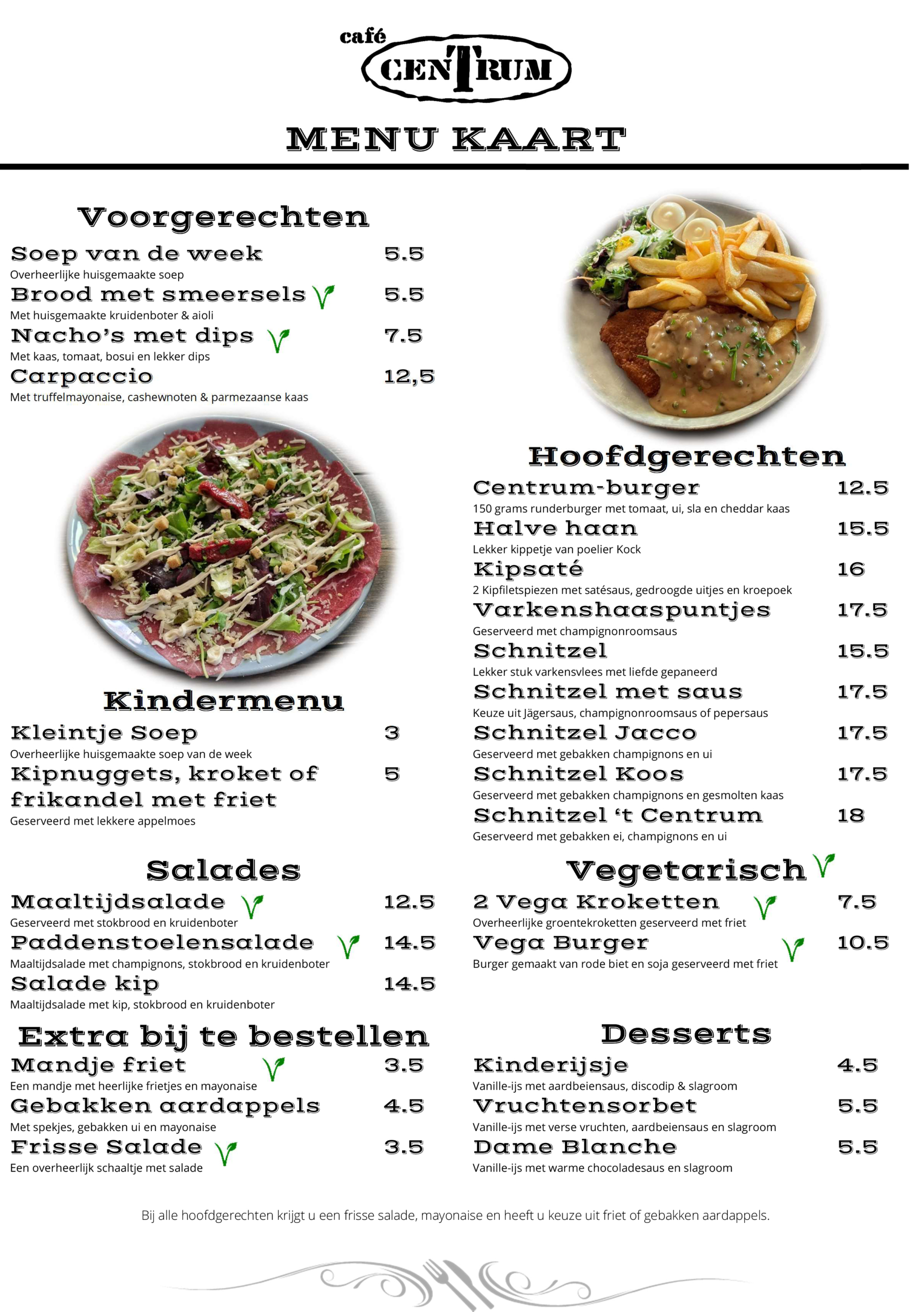 Afhaal & borrelkaart – Centrum Silvolde